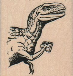 Stampasaurus Rex Small 1 3/4 x 1 3/4" Rubber Stamp, Animal Stamp, T-Rex ...