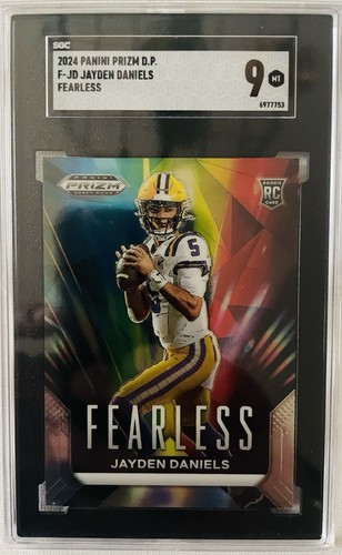 2024 Prizm Draft Picks Jayden Daniels Fearless #F-JD SGC 9 Mint ...