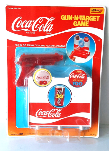 COCA COLA HONG KONG TOY GUN N TARGET GAME (WATER SHOOTING GUN) HONG ...