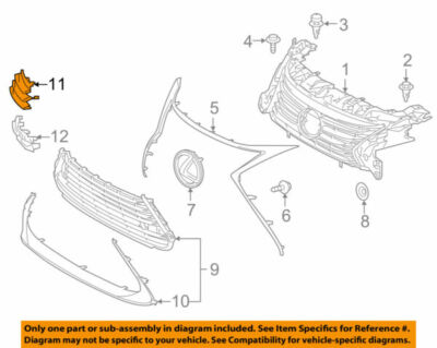 52128-33210 Toyota Cover, front bumper hole 5212833210, New Genuine OEM ...