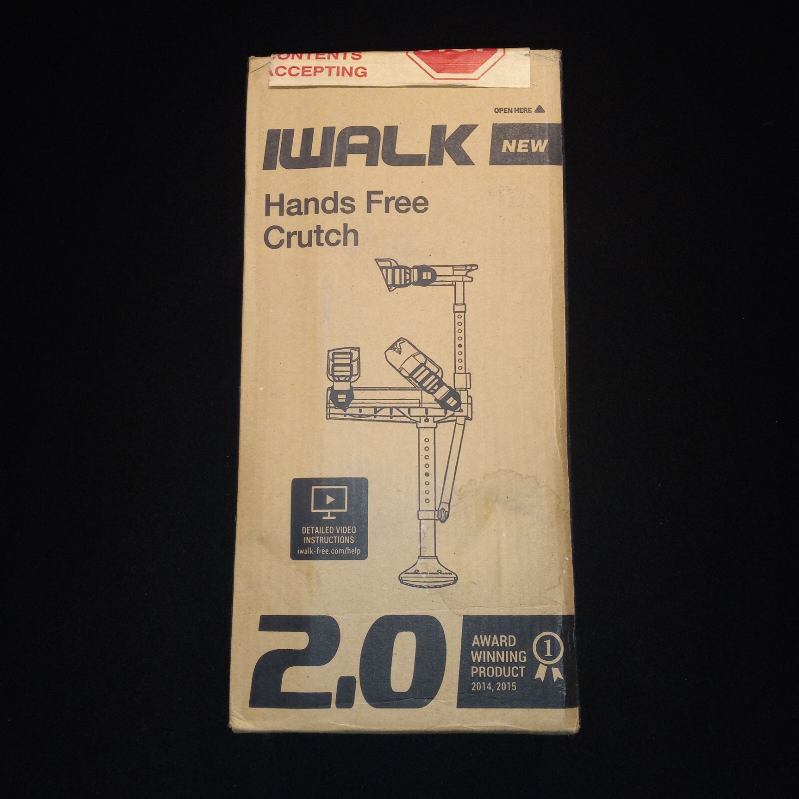 iWALKFree 2.0 Hands Free Crutch - Black for sale online | eBay