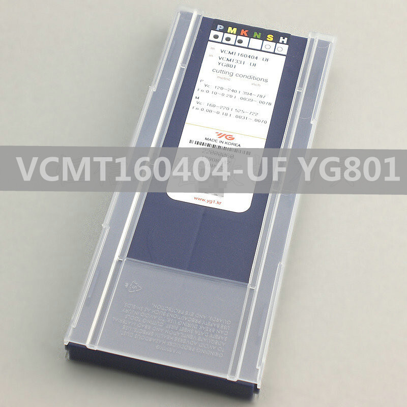 YG-1 10 x VCMT160404-UF YG801 VCMT331 CNC Turning Carbide inserts ...