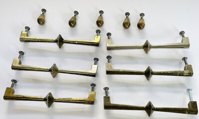 Drawer Pulls - Brass Tone Metal Drawer Pulls