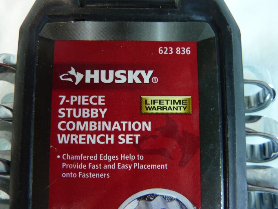 NEW-Husky 7-Piece Stubby Combination Wrench Set #623 836-SAE | eBay