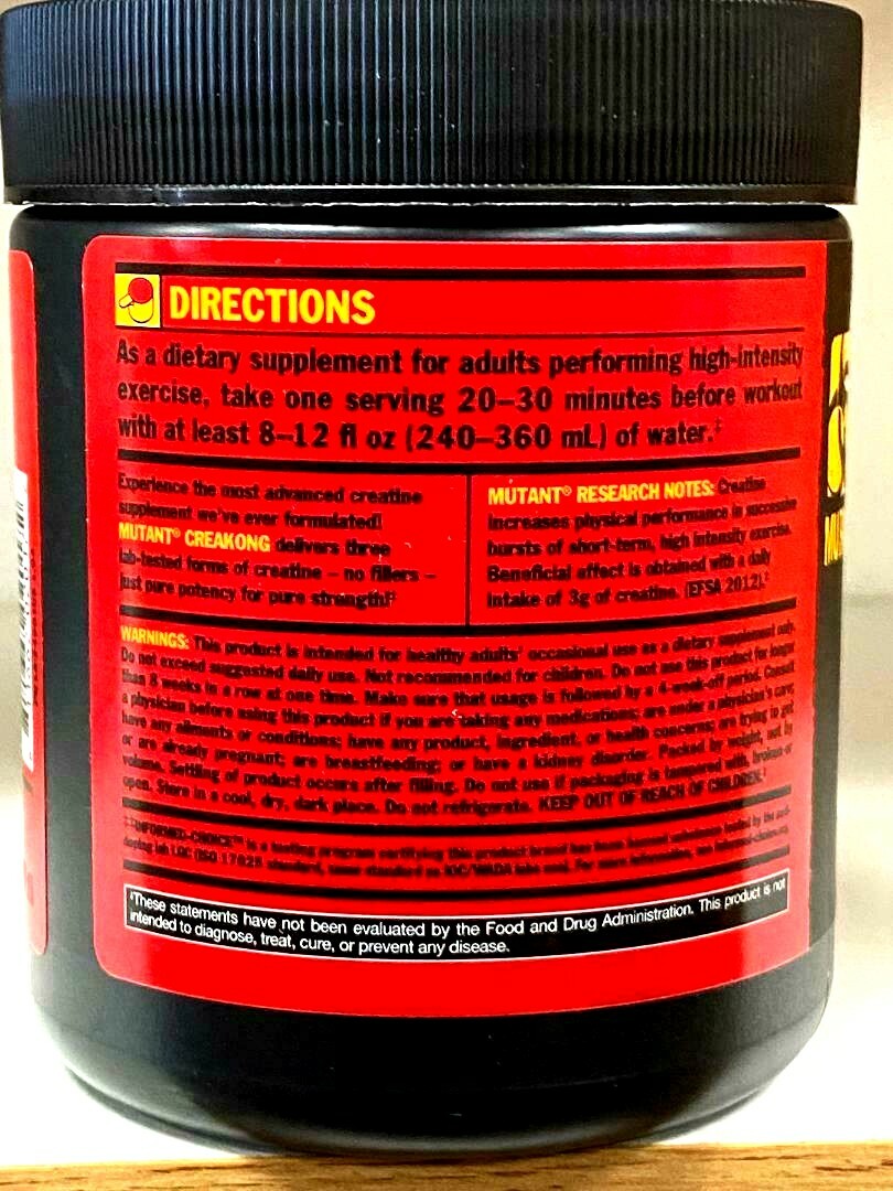 Mutant Creakong Beast Creatine Supplement - 300gr for sale online | eBay