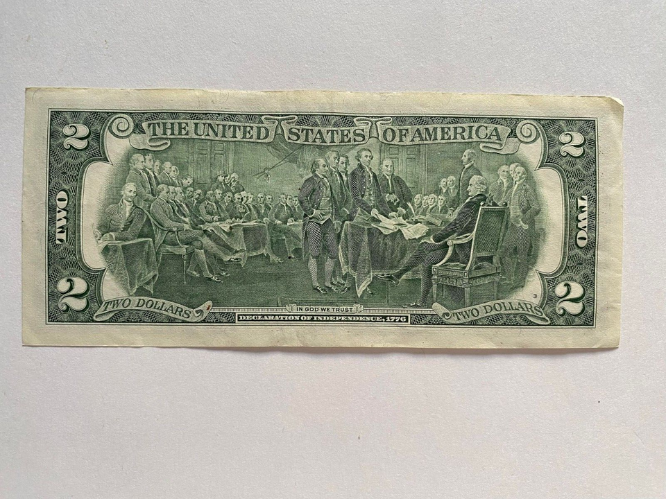 $2 Two Dollar Bill 2017 Series I 05637866 A Real Money US Dollars Paper ...