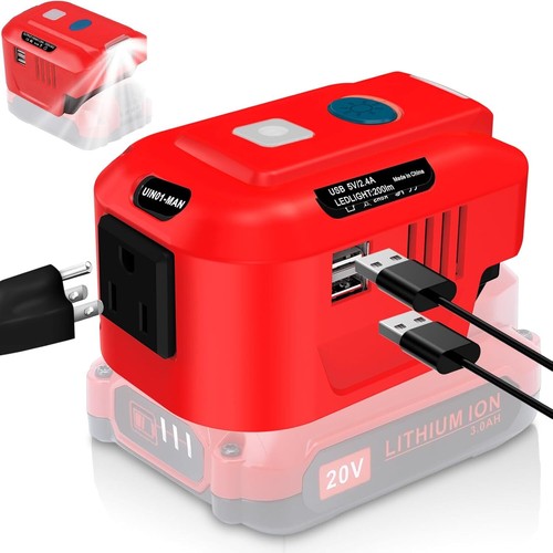 Portable Power Inverter for Craftsman 20V Battery 150W DC 20V to AC ...