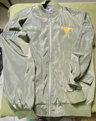 U.S. MILITARY STYLE MA1 FLIGHT JACKET SIZE SMALL-EMBROIDERED MEDIC | eBay