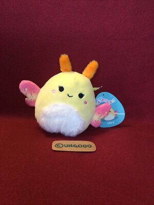 5” MIRY Yellow MOTH Fuzzy Belly Insect Butterfly Squishmallow Plush Toy ...