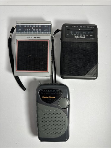 Vintage Radio Shack Hand Held Portable AM-FM Radio Lot Working | eBay