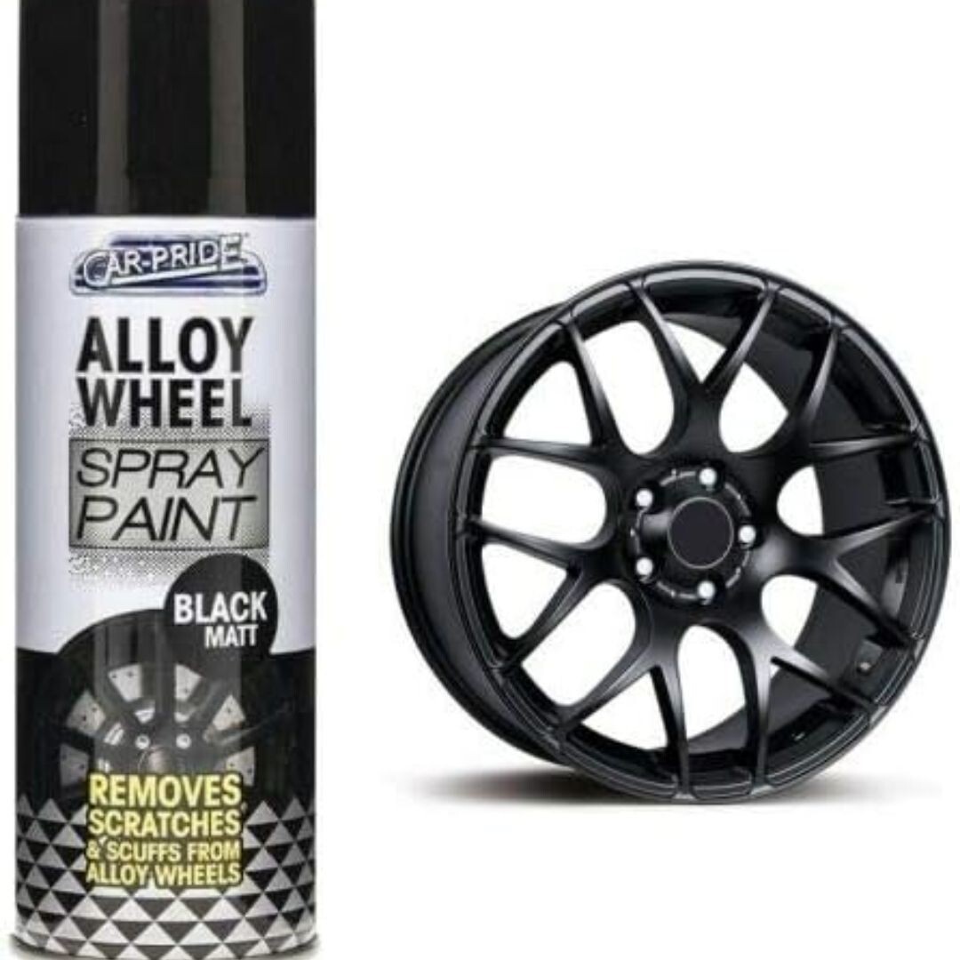Car-Pride Alloy Wheel Spray Paint Black Matt 400ML x 3 | eBay UK