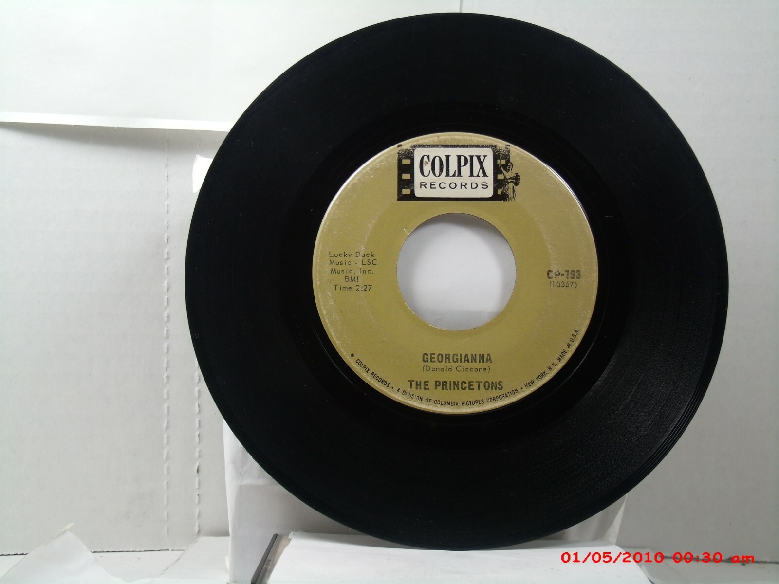 THE PRINCETONS -(45)- GEORGIANNA / KILLER JOE - COLPIX RECORDS CP 793 ...