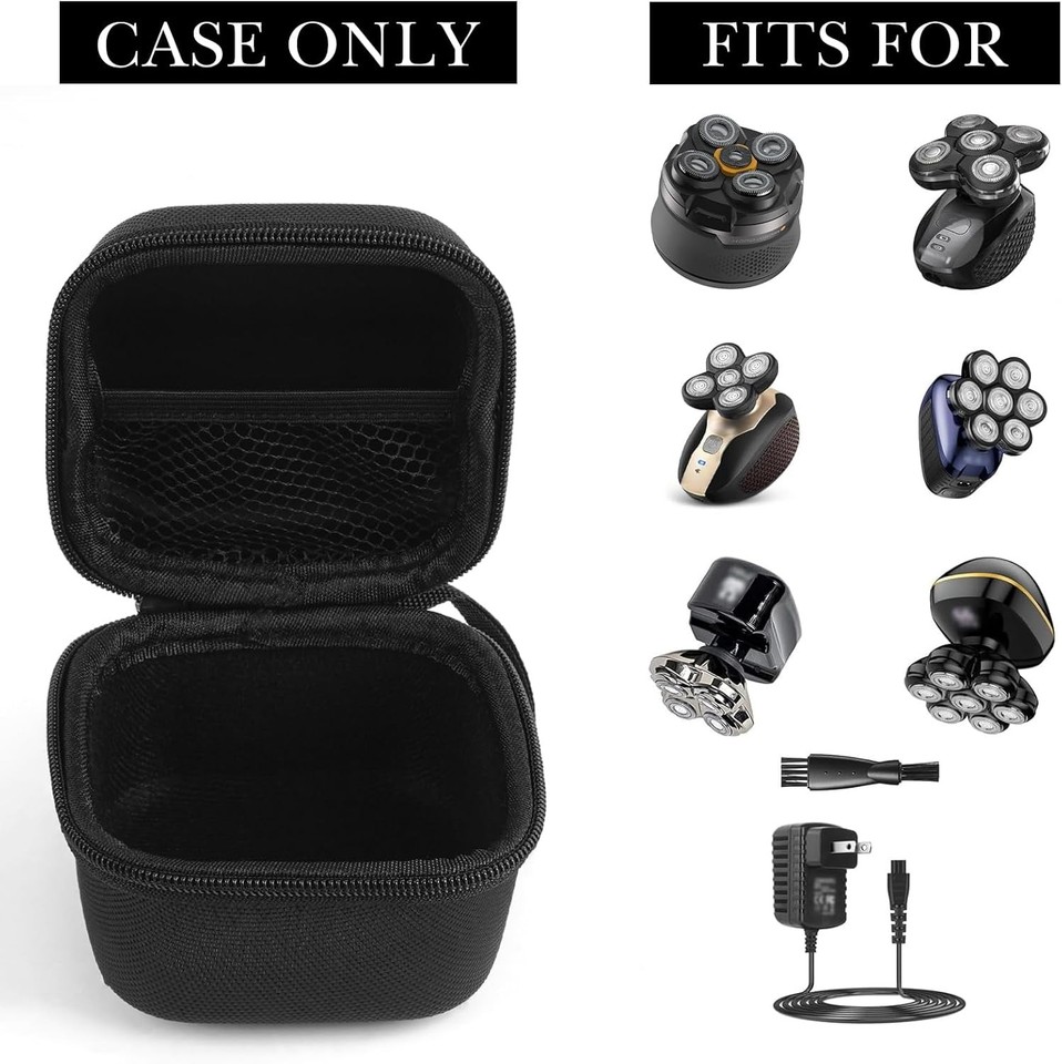 Linkidea Hard EVA Head Hair Shaver Case, Men's Balder Boss with Mesh ...