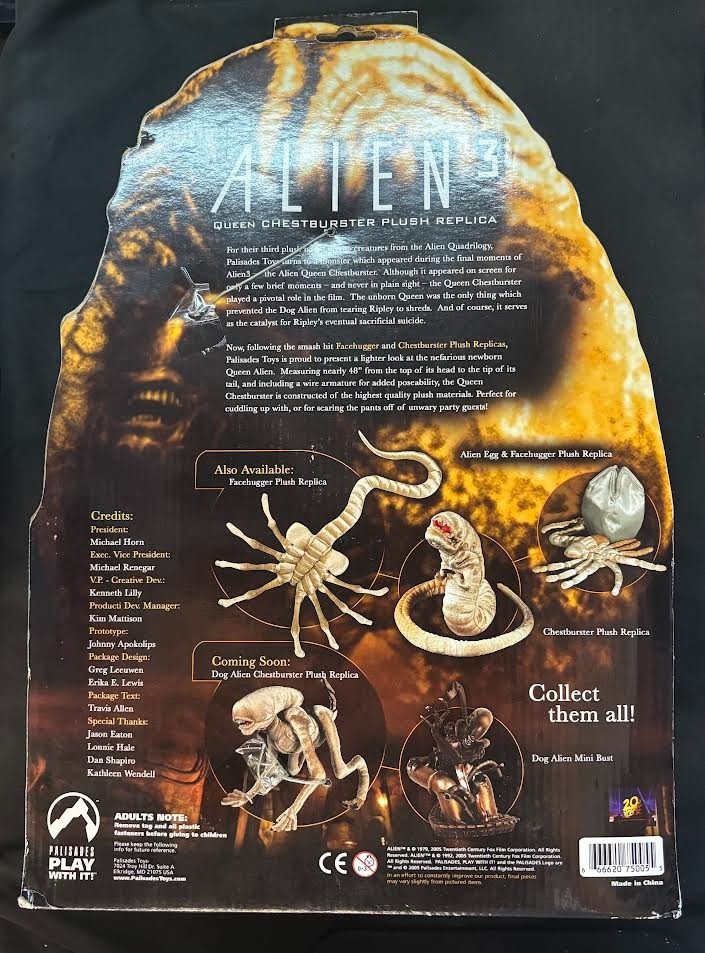 ALIEN 3 QUEEN CHESTBURSTER PLUSH - Palisades Toys (NIB) 2005 | eBay