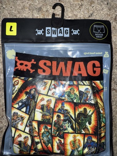 SWAG HASBRO GI JOE Men’s Boxer Briefs (LG) Classic Figure Card Art | eBay
