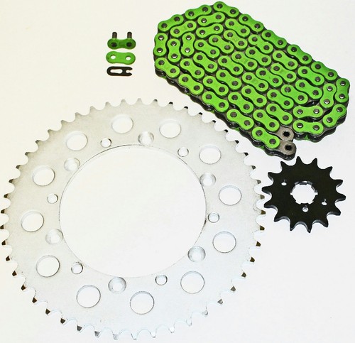 1994-1996 Kawasaki KX250 KX 250 Green Chain And Sprocket 15/51 116L | eBay