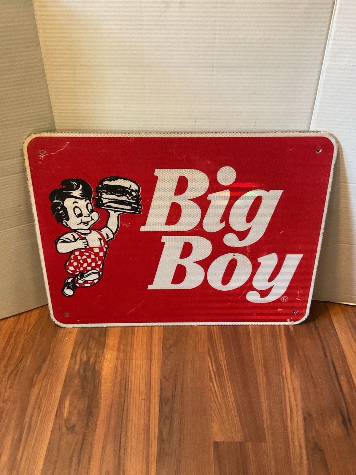 Retired Big Boy Metal Highway Exit Sign 24” X 18” Advertising | eBay