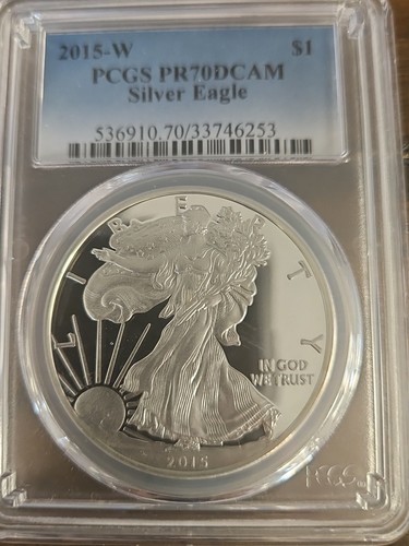 2015-W 1 oz Silver American Eagle Proof - PCGS PR70 DCAM | eBay