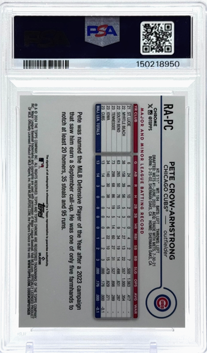 2024 Topps Chrome - Rookie Autographs Pete Crow-Armstrong #RA-PC (AU ...