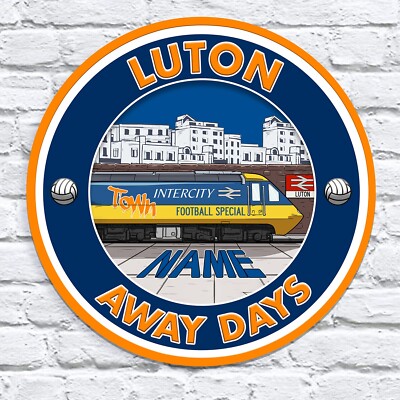 Personalised Luton Football Sign Retro Metal Plaque Casual Away Days ...