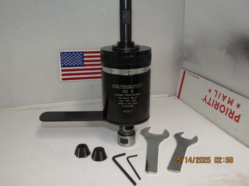 Tapmatic 50X Reversible Tapping Attachment,5/8" Shank, 2 collets ...