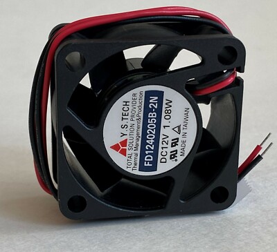 Y.S.TECH FD1240205B-2N 40x40x20mm DC12V Dual Ball Bear. Cooling Fan w/2 ...