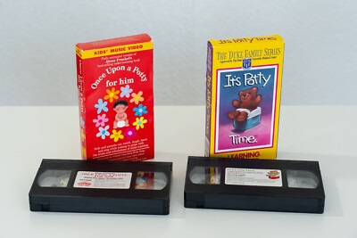 VHS Lot: It's Potty Time + Once Upon a Potty For Him | Two Potty ...