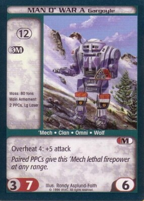 1x Man O' War A Gargoyle - R Ungraded Unlimited - Battletech | eBay