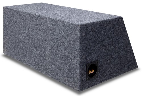 Car Audio Dual 12" Sealed Subwoofer Slanted Hatchback Angled Sub Box ...