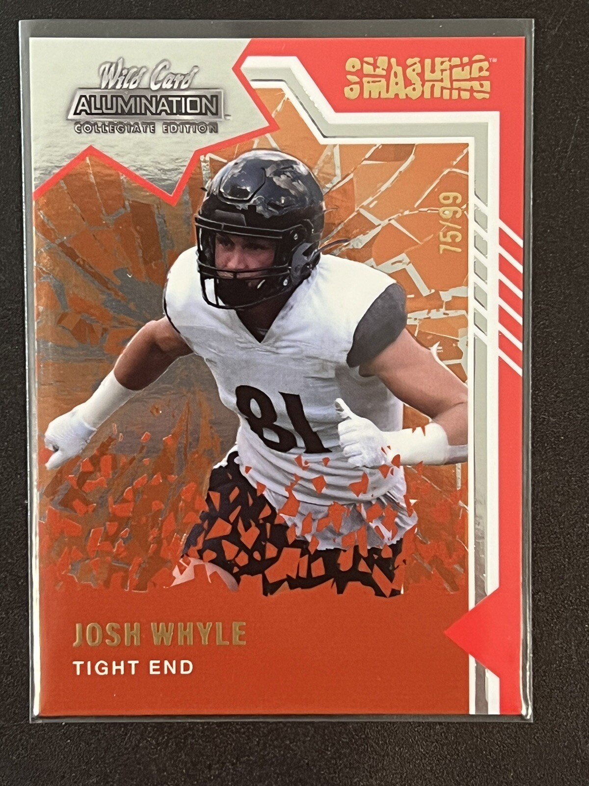 2021 Wild Card Alumination Collegiate Josh Whyle RC Smashing Red ...