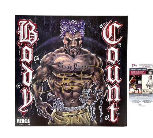 Body Count Ice-T Signed Reissue Cop Killer Censored Vinyl LP Record JSA ...