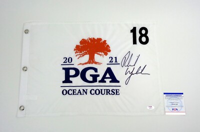 Phil Mickelson Signed Autograph 2021 PGA Championship Golf Pin Flag PSA ...