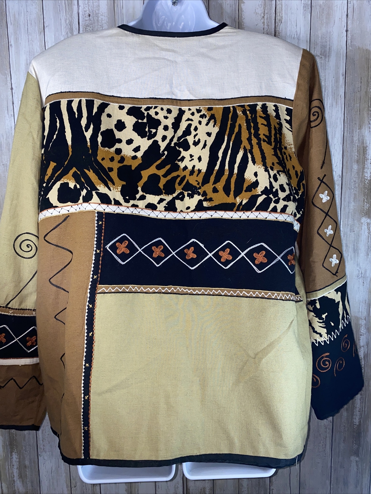 Indigo Moon Vintage Art To Wear Tribal Animal Print B… - Gem