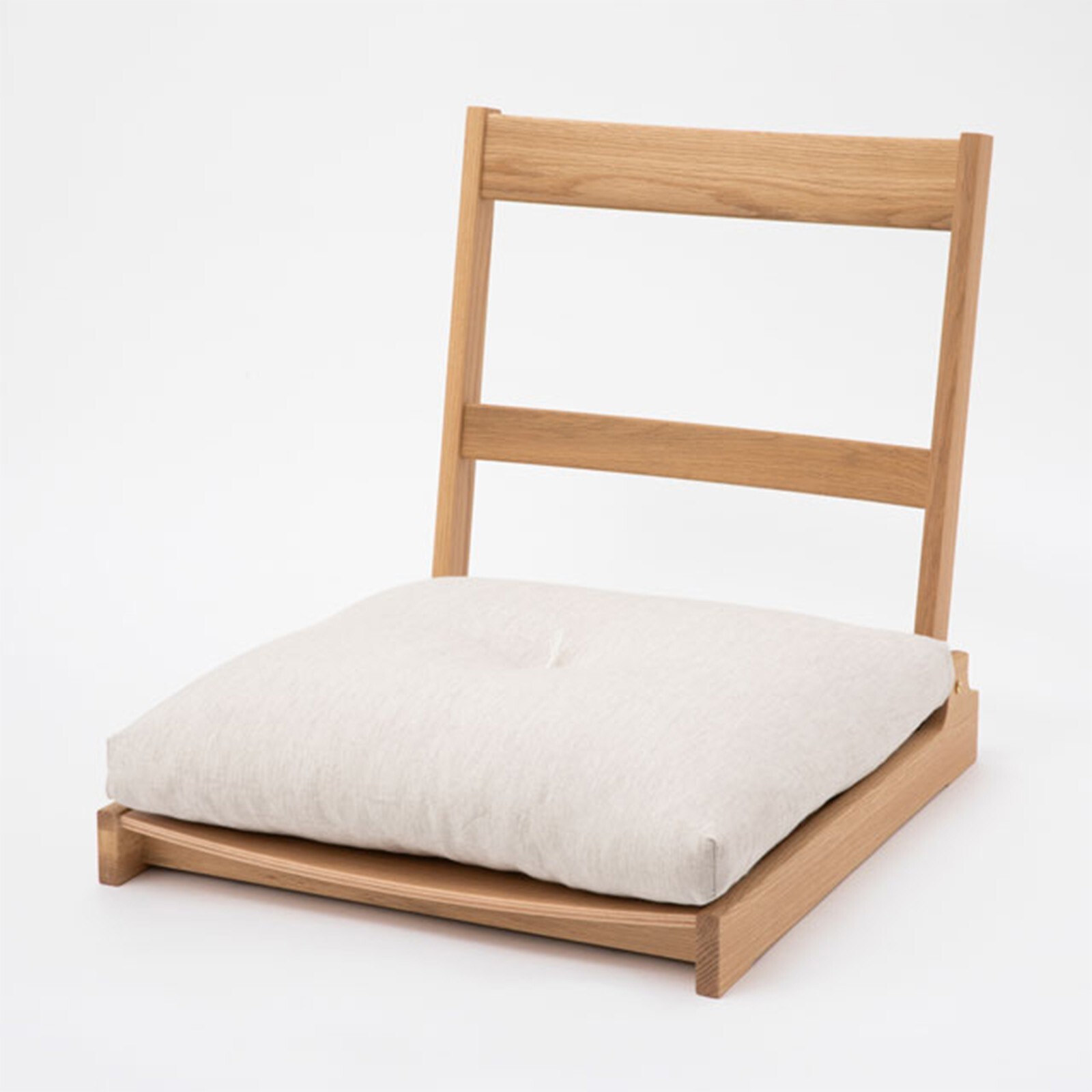 Nakagawa Masashichi Shoten Japanese Legless Floor Chair Natural Oak ...