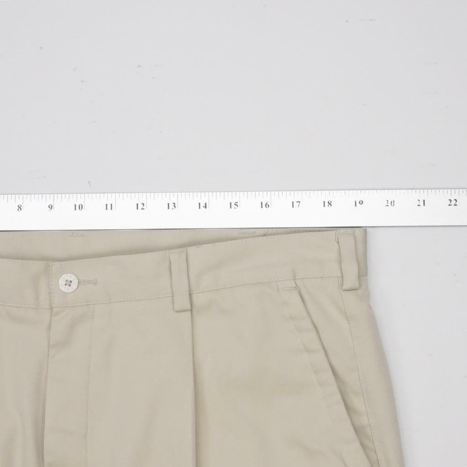 NIKE GOLF Pleated Cuffed Golf Pants Slacks Khaki Mens 38x32 | eBay