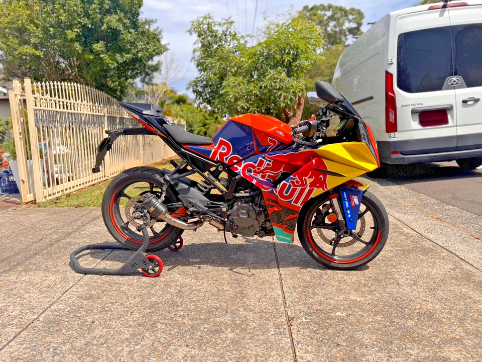 Decal Sticker Graphics Kit KTM RC 125 250 390 2022 + RC390 red bull ...