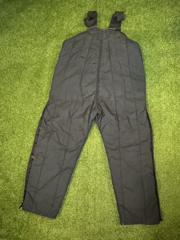 RefrigiWear Insulated Bib Black Cold Weather Workwear Overalls Style ...