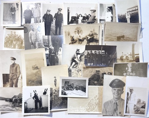 Vtg Lot 25 Photos - ALL MILITARY MEN in Uniform - Handsome - Soldiers ...