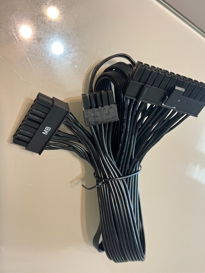 EVGA SUPERNOVA G2 G3 G5 GA 18 PIN + 10 PIN to 24 PIN MOTHER BOARD POWER ...