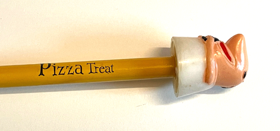 Vintage Little Caesars Pizza Treat Unsharpened Pencil w/ Plastic Topper ...