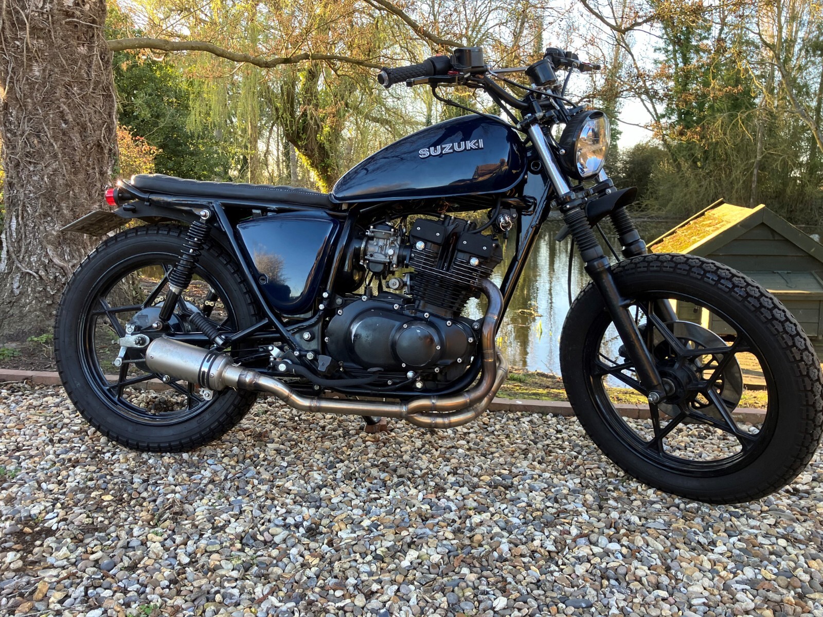 1981 Suzuki Gs250t Custom Brat Style Street Tracker Tax And Mot Exempt - Bike Years - 1980s