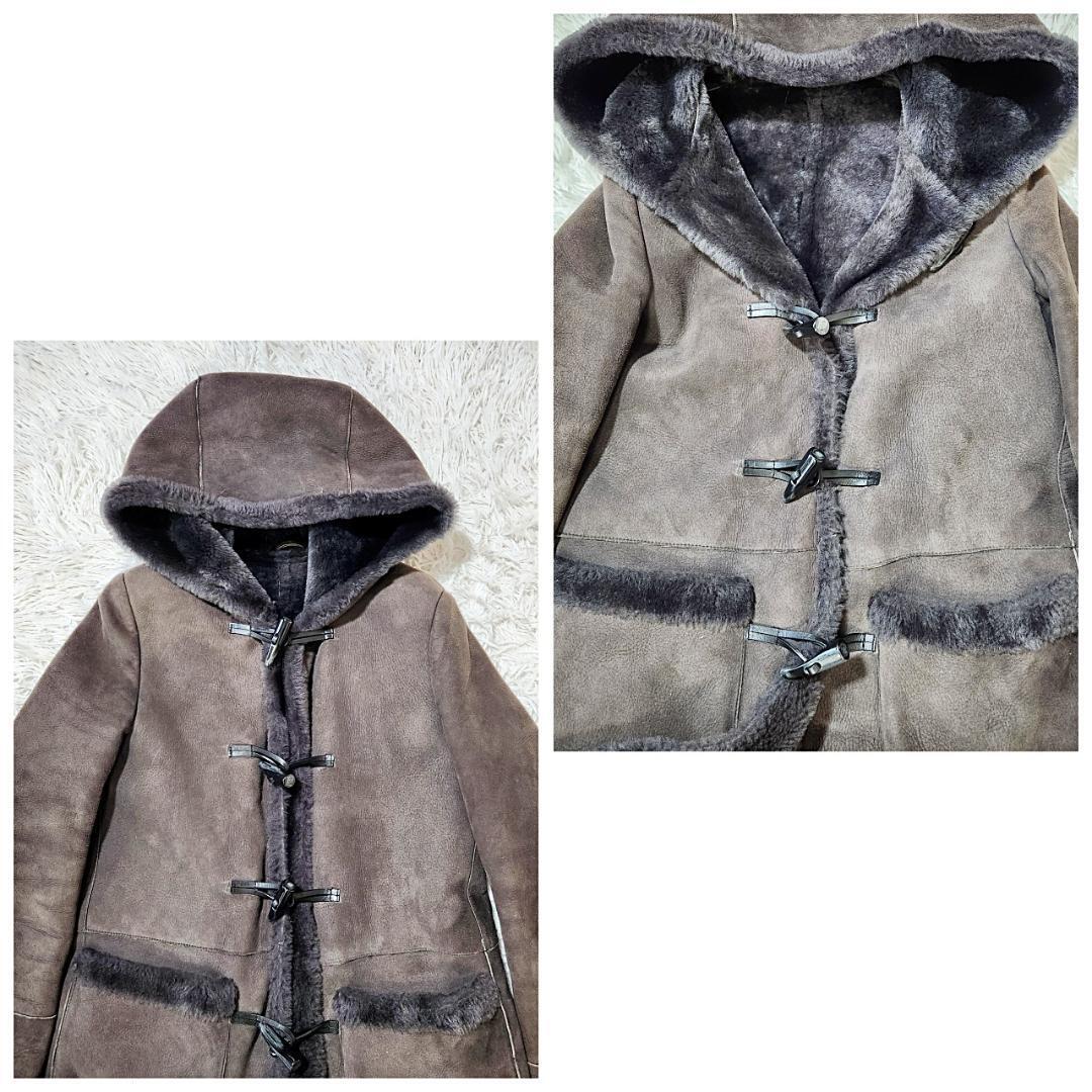 Emmeti Mouton Duffel Coat Ladies 38 Khaki Sheepskin Lamb Emmeti Mouton Duffel Coat Ladies 38 Khaki Sheepskin Lamb