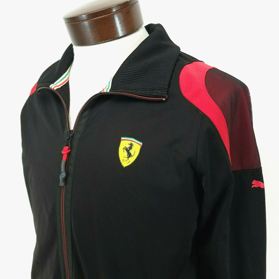 Puma Official SCUDERIA FERRARI Tracksuit Black Jacket Small/Pants ...