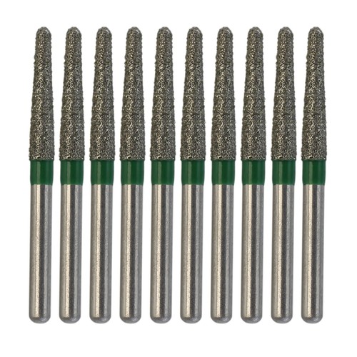 Dental Diamond Burs Round End Taper 856/018C Coarse Green FG High Speed ...