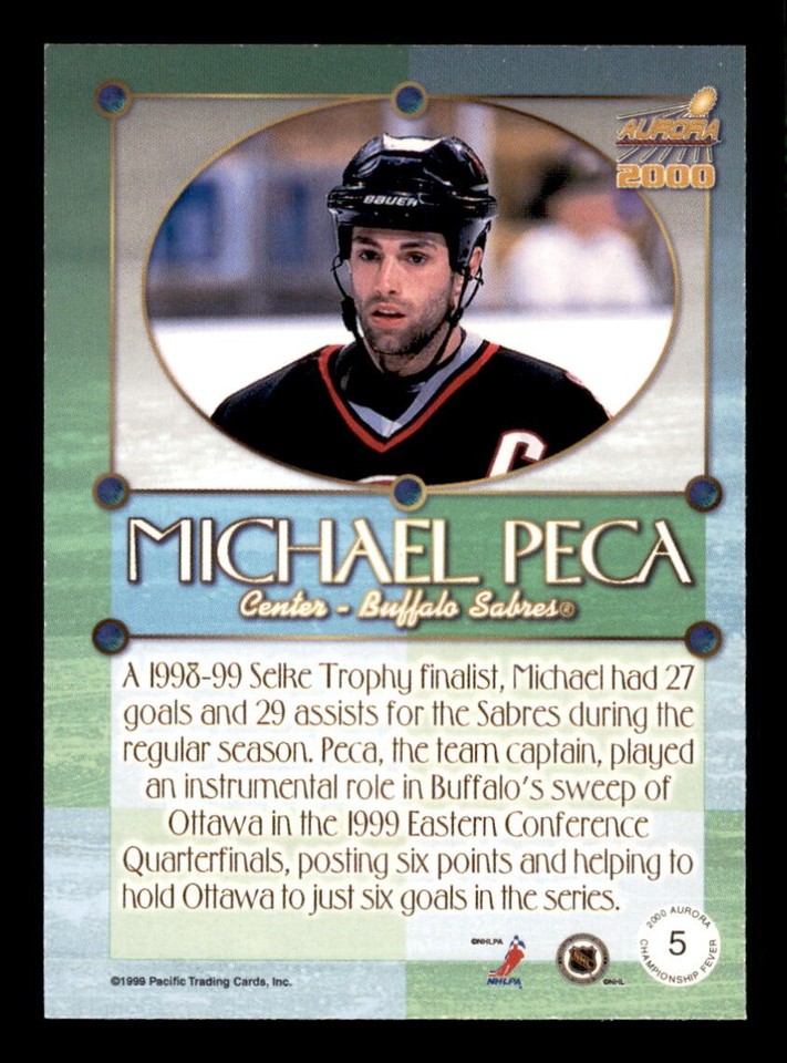 1999-00 Aurora Championship Fever #5 Michael Peca Buffalo Sabres | eBay