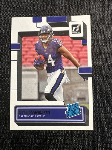2022 Panini Donruss Rated Rookie Card RC #338 Kyle Hamilton Baltimore ...
