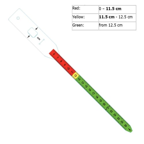 MUAC Tape Child Mid Upper Arm Circumference Measuring ( 50 PIECES ...