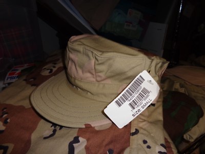 1990's DESERT STORM SEKRI TRI COLOR TAN 8 POINT COVER sz SMALL CAP NEW ...