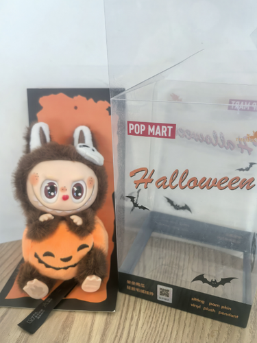 Authentic POPMART The Monsters Labubu Pumpkin Halloween Bat Bloomers ...