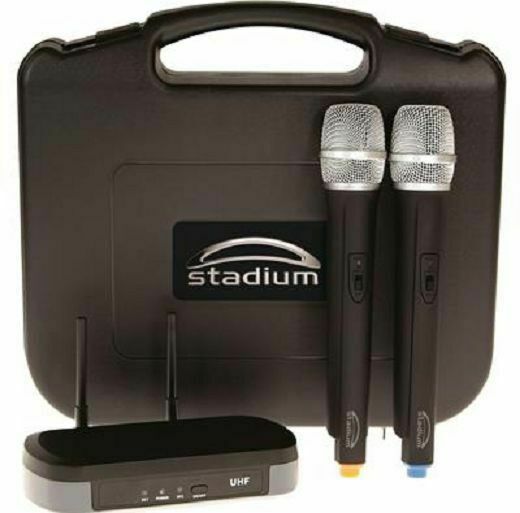 Stadium WIMIC2C Twin UHF Wireless Condenser Microphone for sale online ...